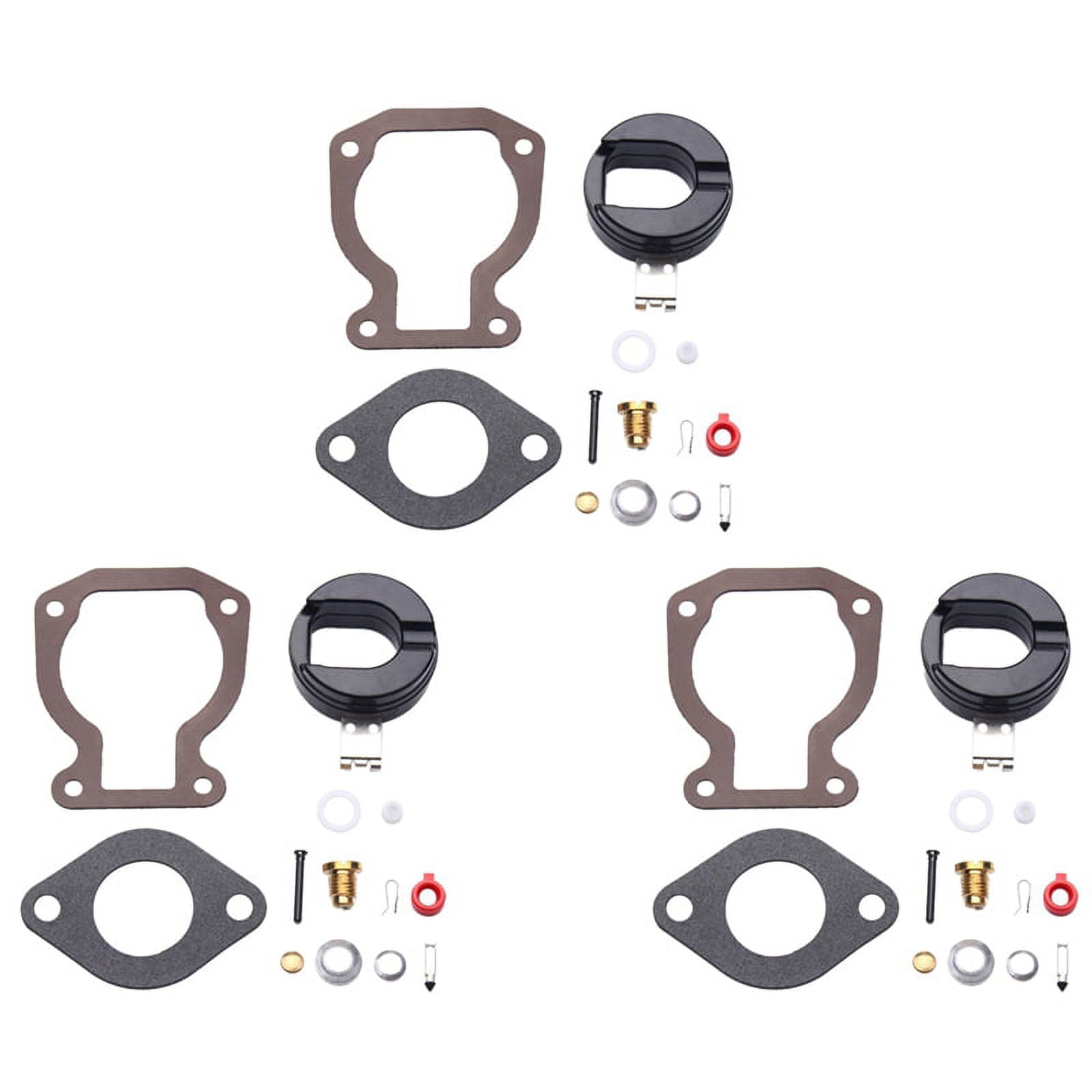 3x Carburetor Repair Kit with FLOAT 4-15 PS for Johnson Evinrude 398453 ...