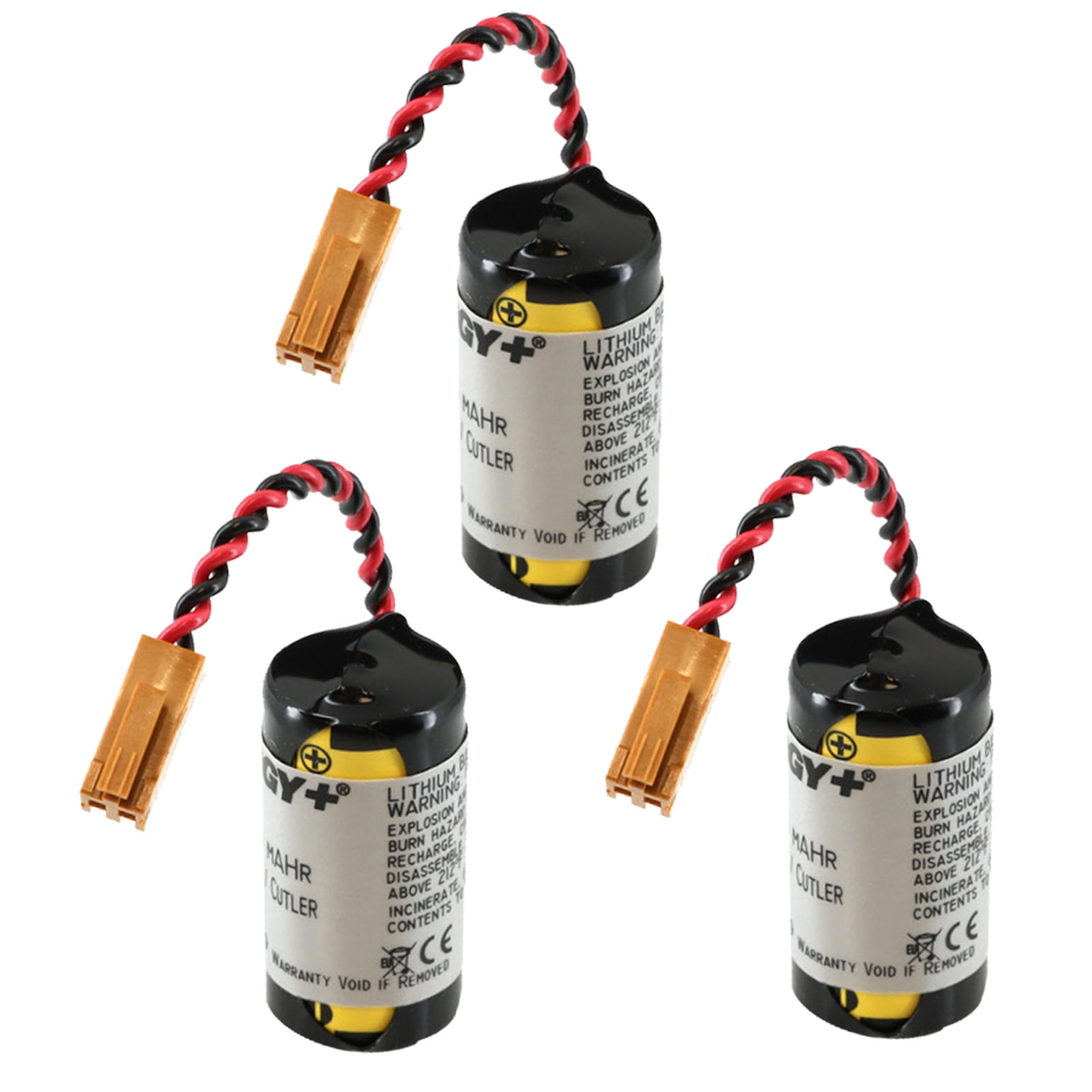 3x Computer Batteries for Ge Fanuc Aaeon Cutler Hammer Newark Energy+ - Walmart.com