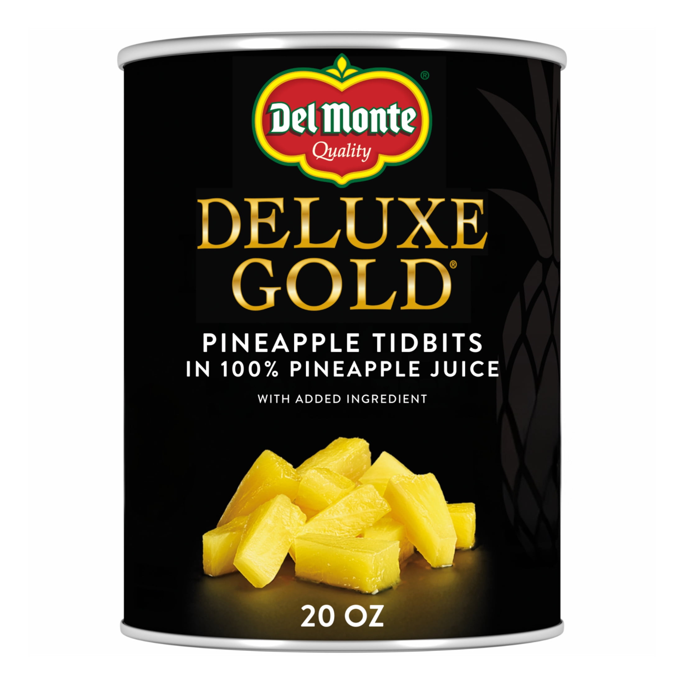 3x-Del Monte Deluxe Gold Pineapple Tidbits in 100% Pineapple Juice 20 ...