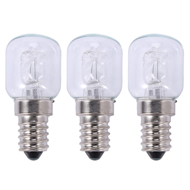 3x E14 High Temperature Bulb 500 Degrees 25w Halogen Bubble Oven Bulb ...