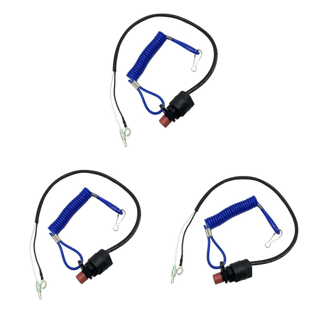 3x Emergency Cut-off Motor Cut-off Boat Emergency Stop Switch Lanyard ...