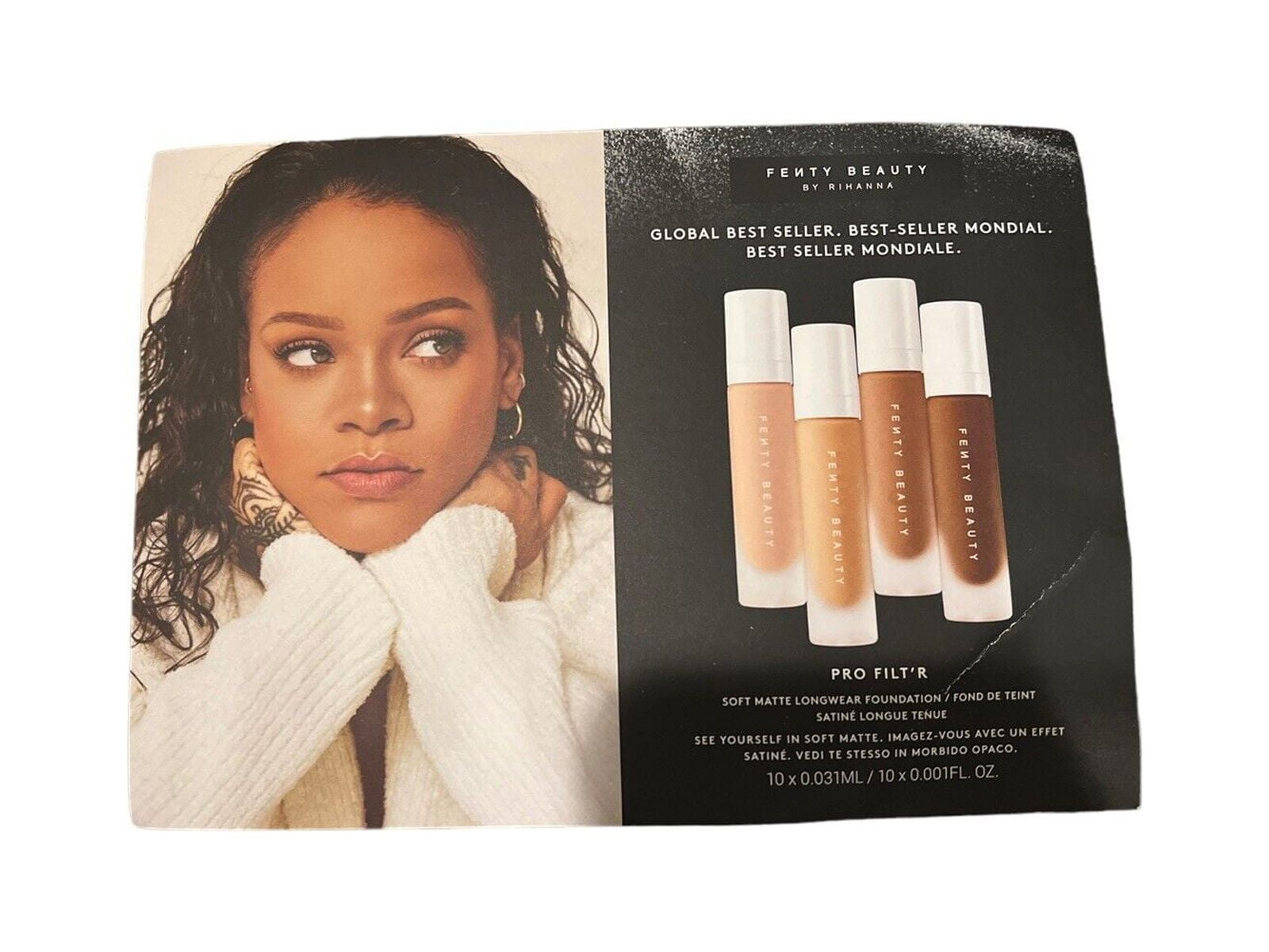 3x Fenty Beauty Rihanna Pro Filter Soft Matte Longwear Foundation