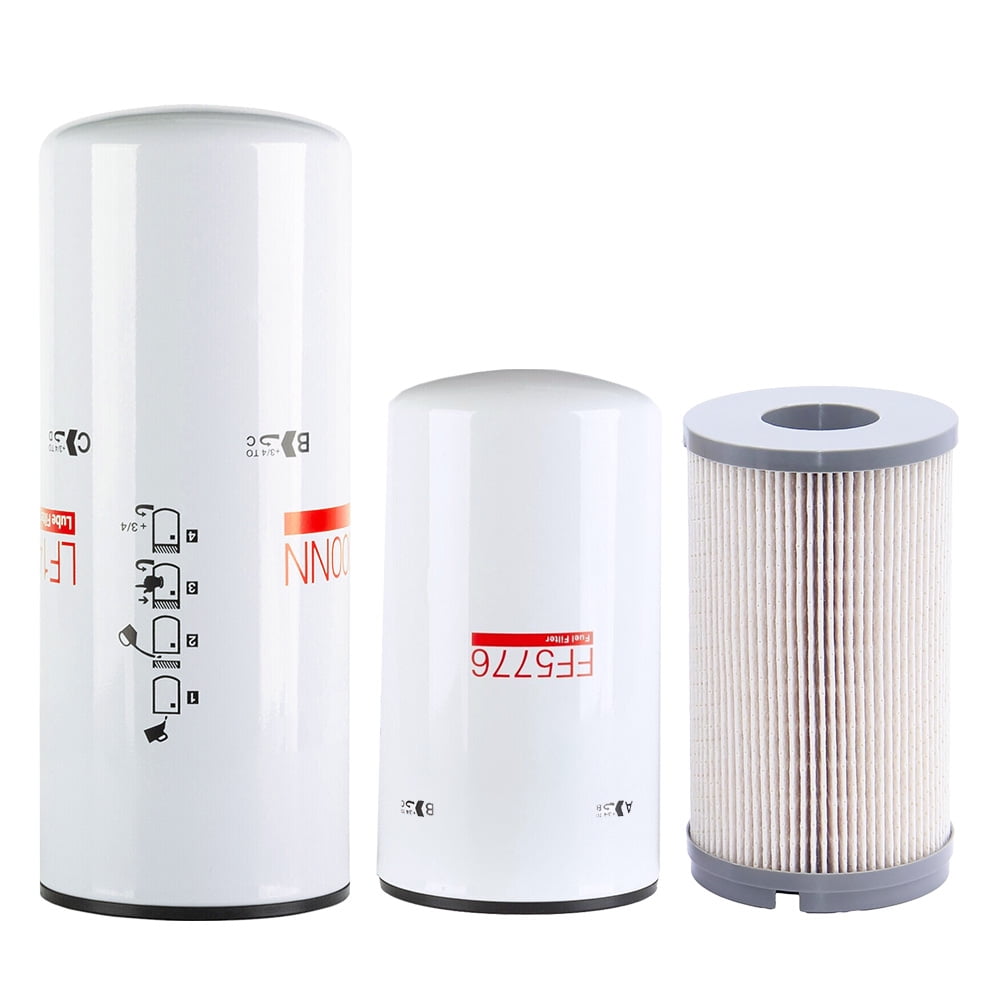 3x Filters For CUMMINS ISX15 OIL CHANGE KIT LF14000NN, FF5776, K37-1029 ...