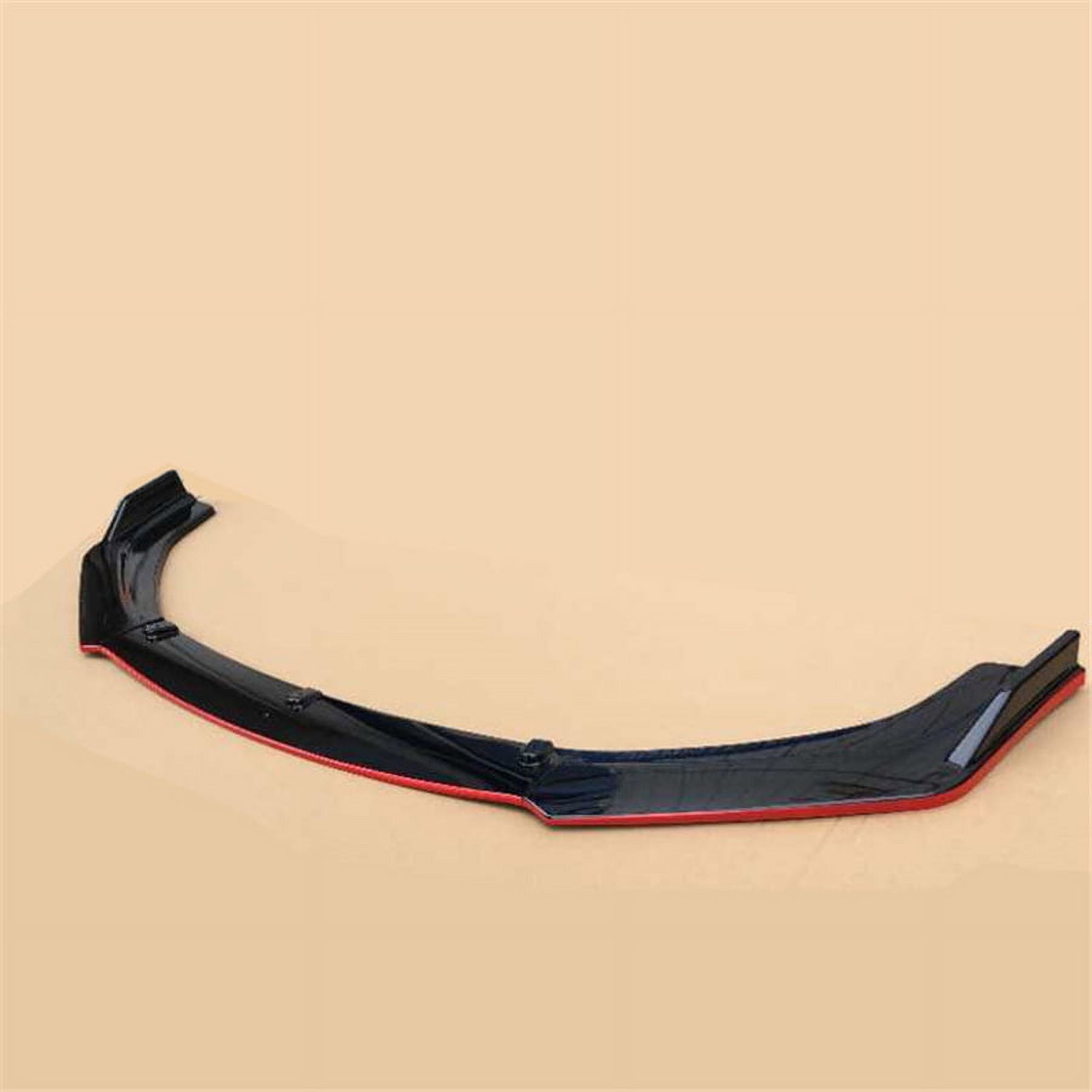 3x Glossy Black +Red Line Front Bumper Lip Chin Spoiler Splitter Full ...