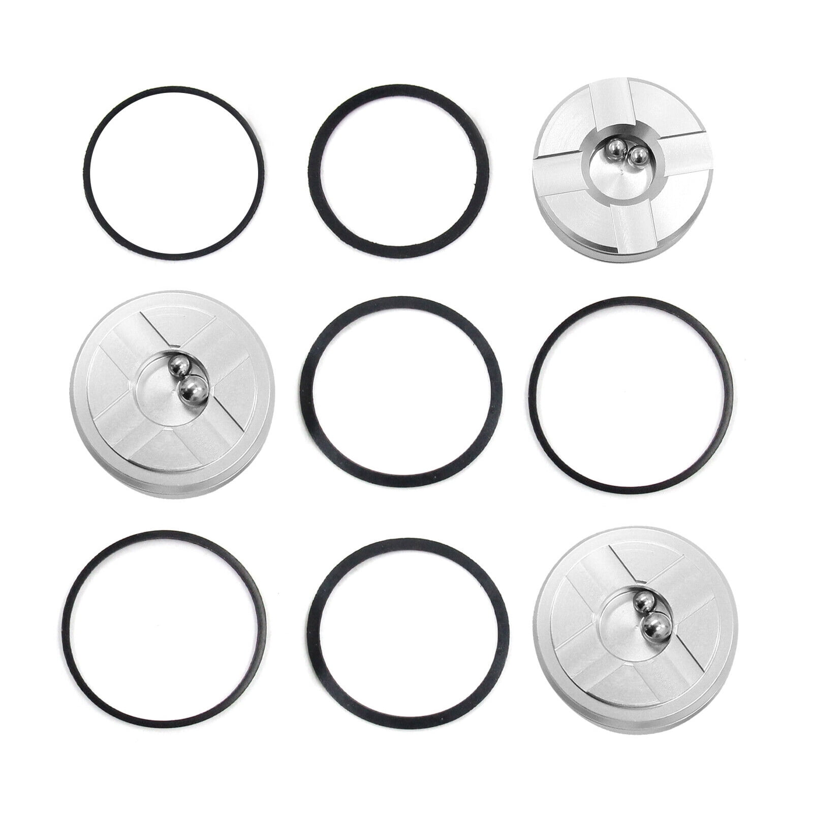 3x High-Performance Aluminum Pinless Accumulator Pistons Complete Kit ...