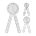 3x Medical Spinal Angle Ruler Protractor Angle Finders Set Transparent ...