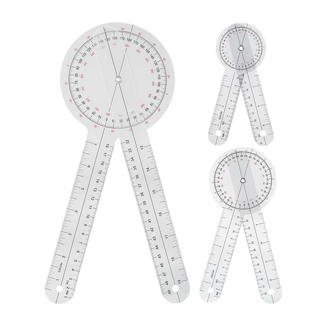 3x Medical Spinal Angle Ruler Wear Resistant 6 8 12 inch Clear ...