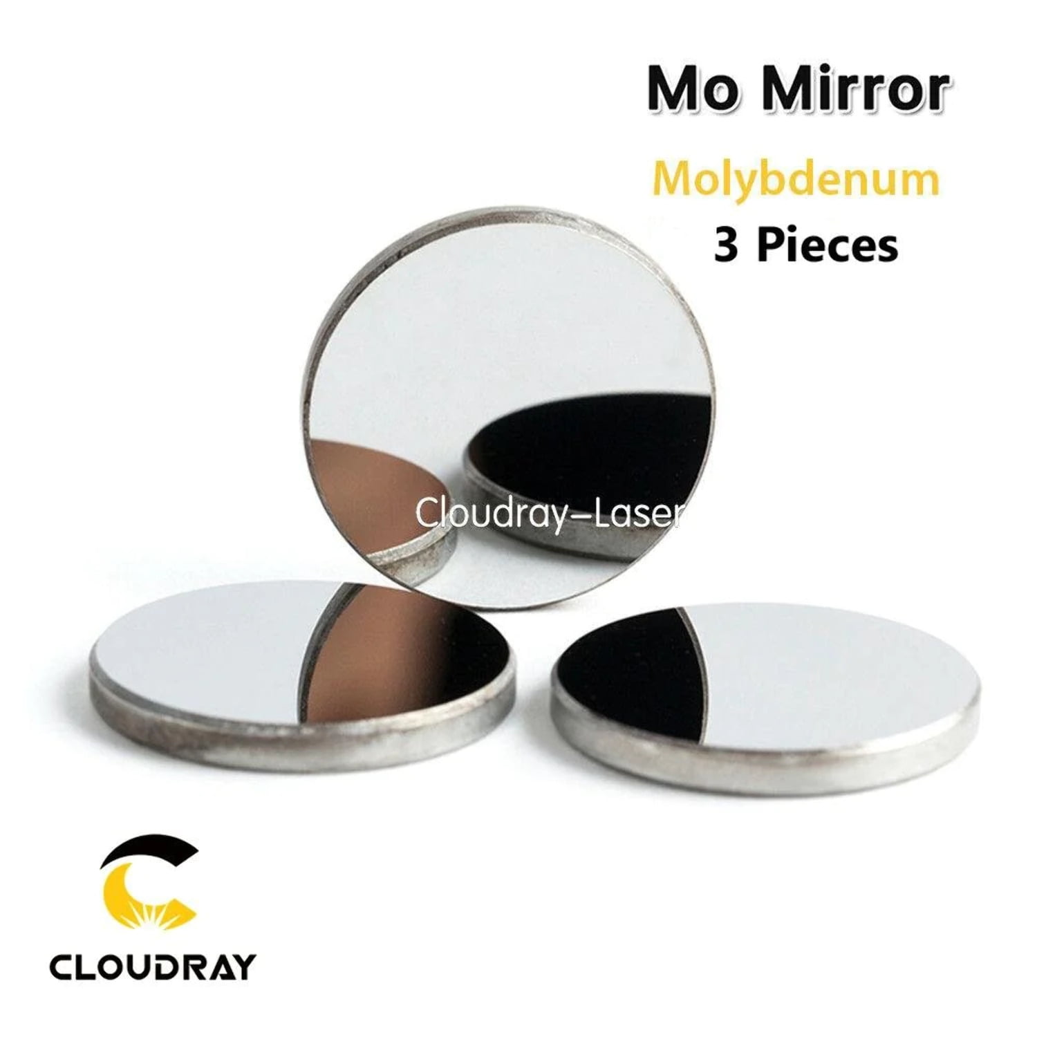 3x Mo Molybdenum Mirrors 20 & 25mm for CO2 Laser Engraving Cutting ...
