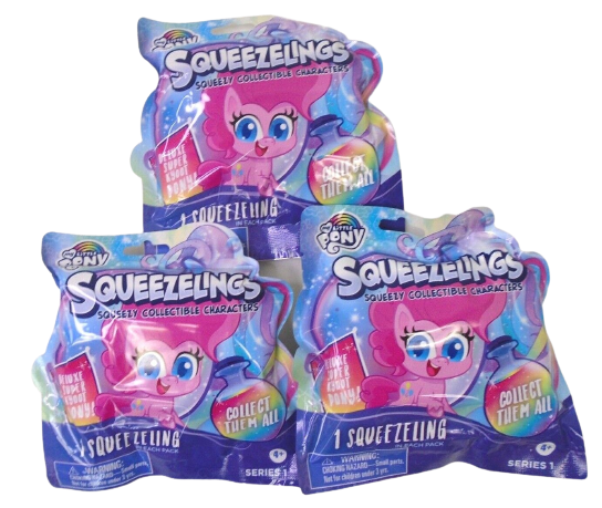 3-Pack My Little Pony Squeezelings Series 1 Mystery Blind Bag, Squeezy ...