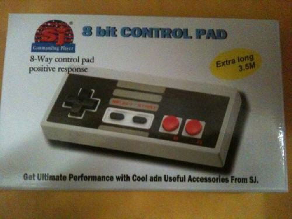 3x NEW 10 FT 8 Bit Controllers Control Pads in Boxes for Nintendo NES ...