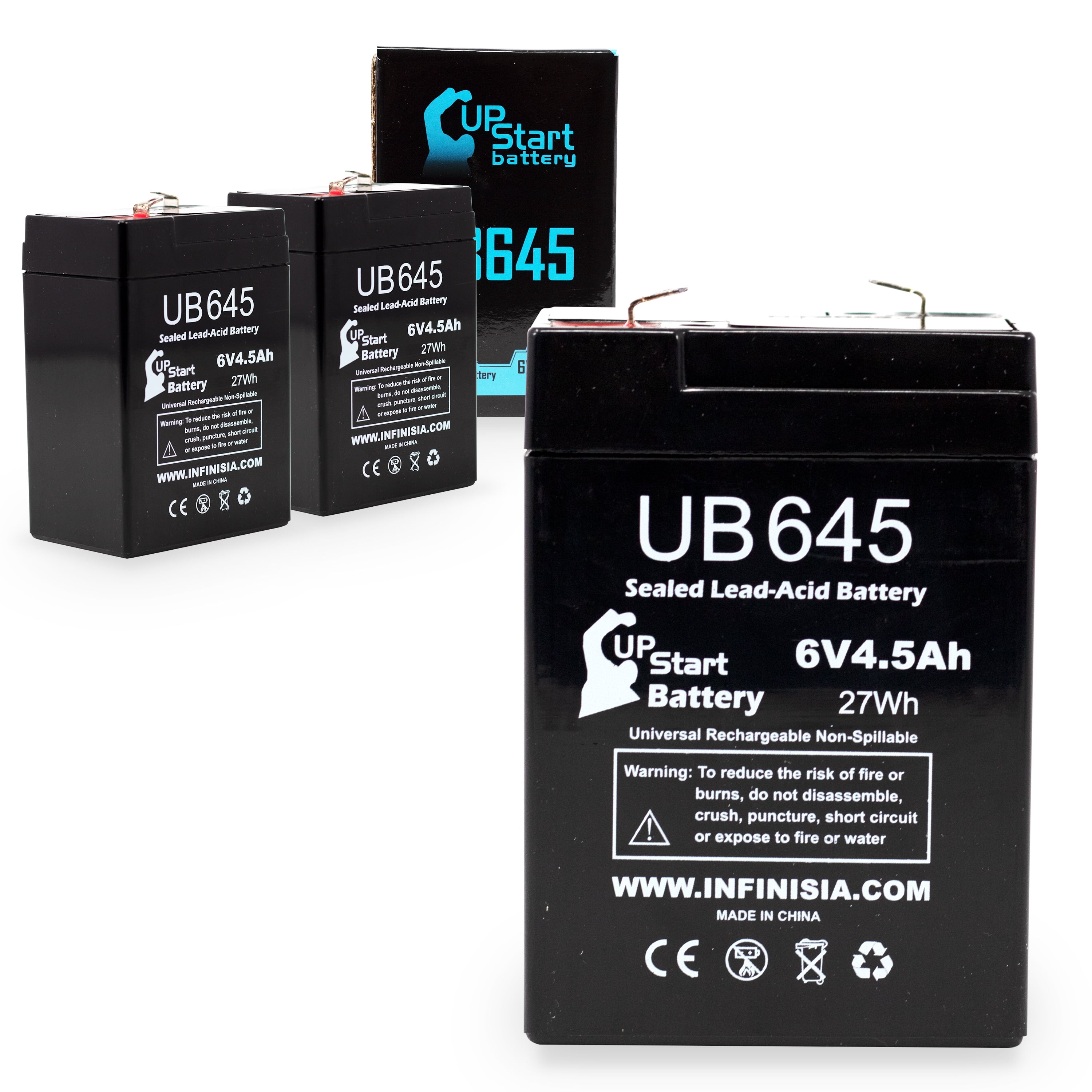 3x Pack - Compatible Sola Q3 Battery - Replacement UB645 Universal ...