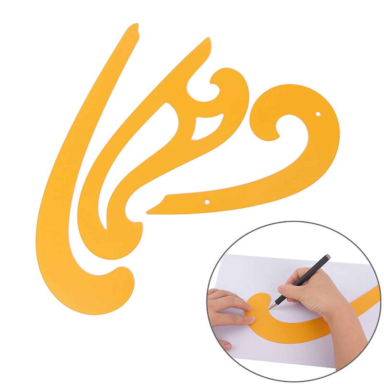 3x Plastic french curves set drafting drawing ellipse templates sewing ...