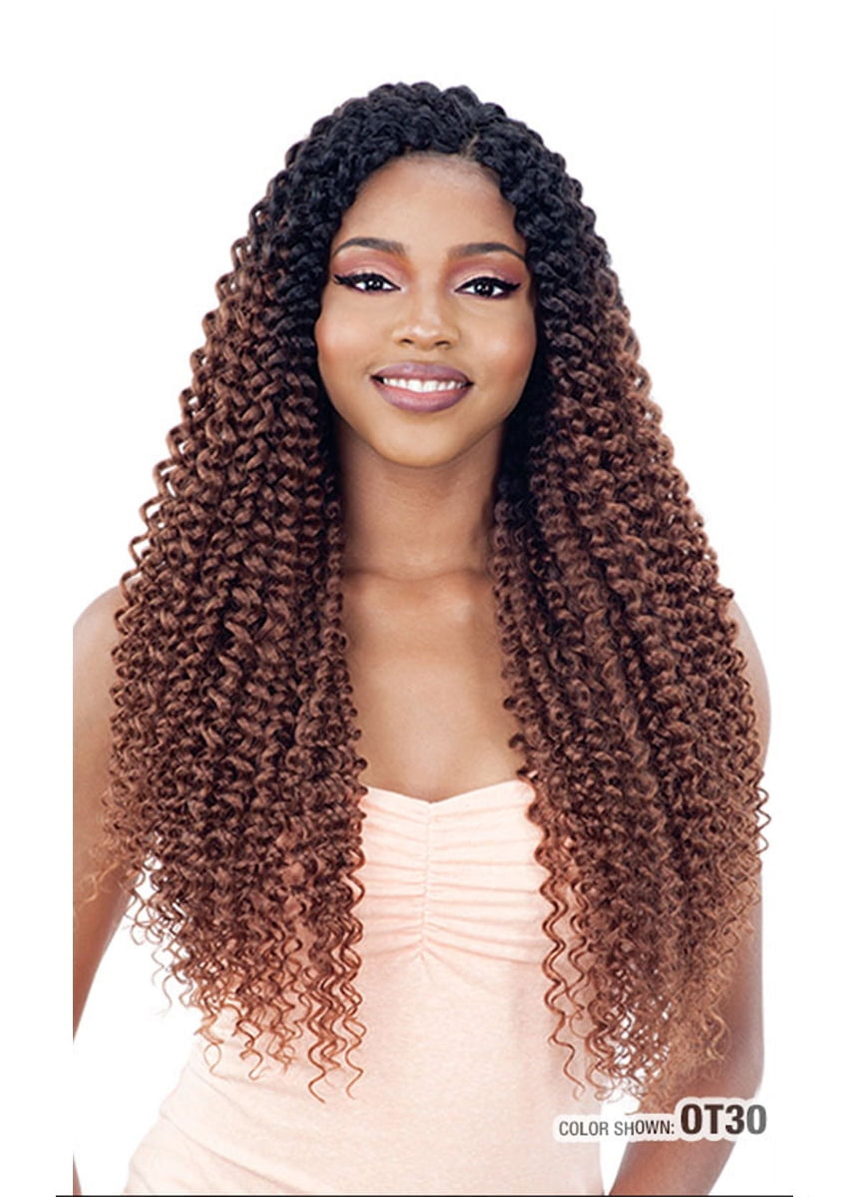 3x Pre-stretched Water Wave 22" Glance Braid By Model Model / 1 - Jet ...