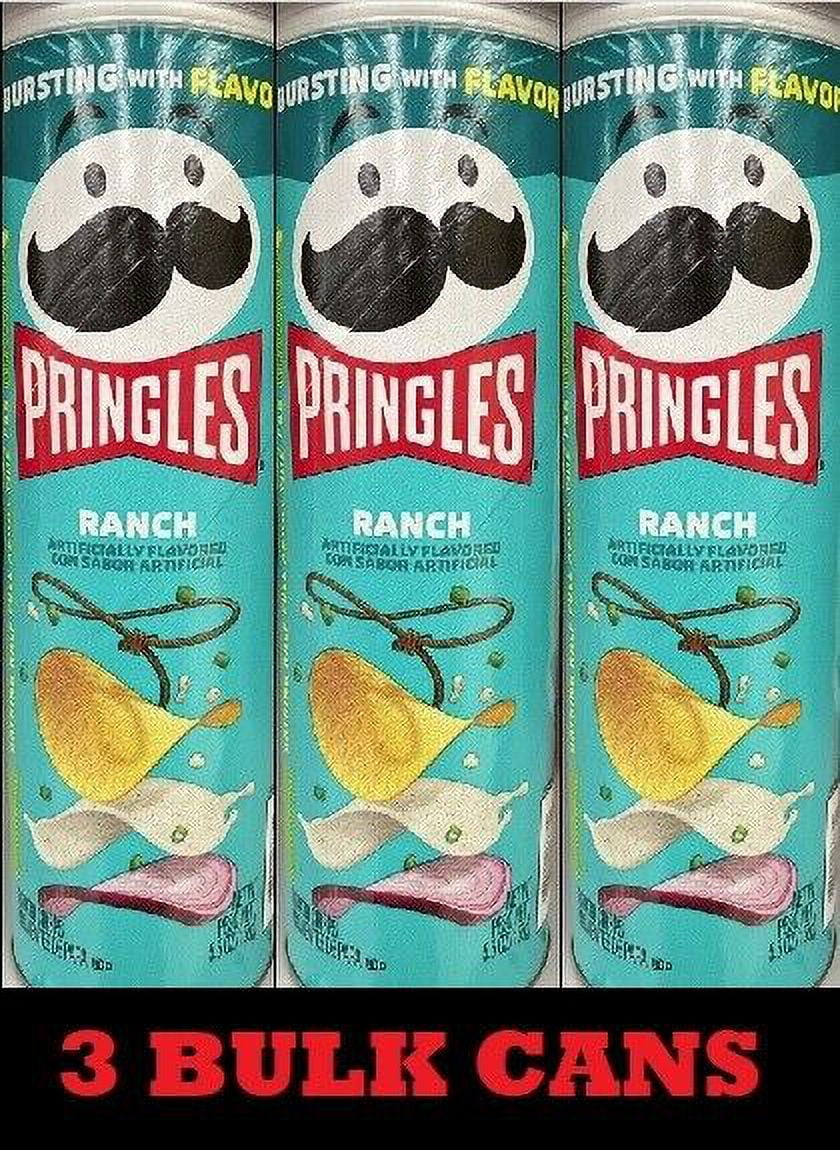 3x Pringles RANCH Flavored Potato Chips Crisps 5.5 oz - FREE SHIP - 3 ...