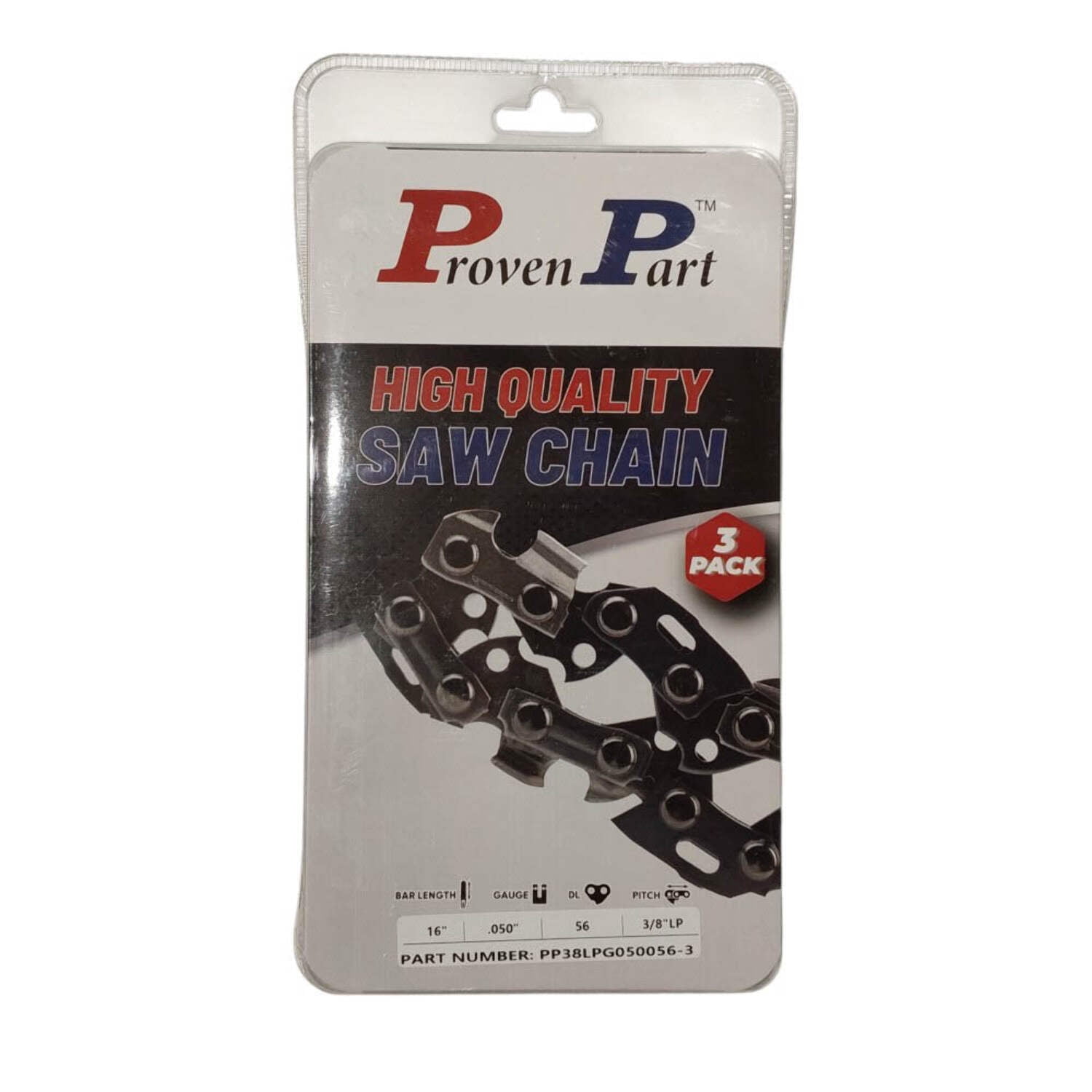 3x Semi Chisel Low Profile Chain 3/8 .050 56DL Fits Husqvarna 120 MARK ...