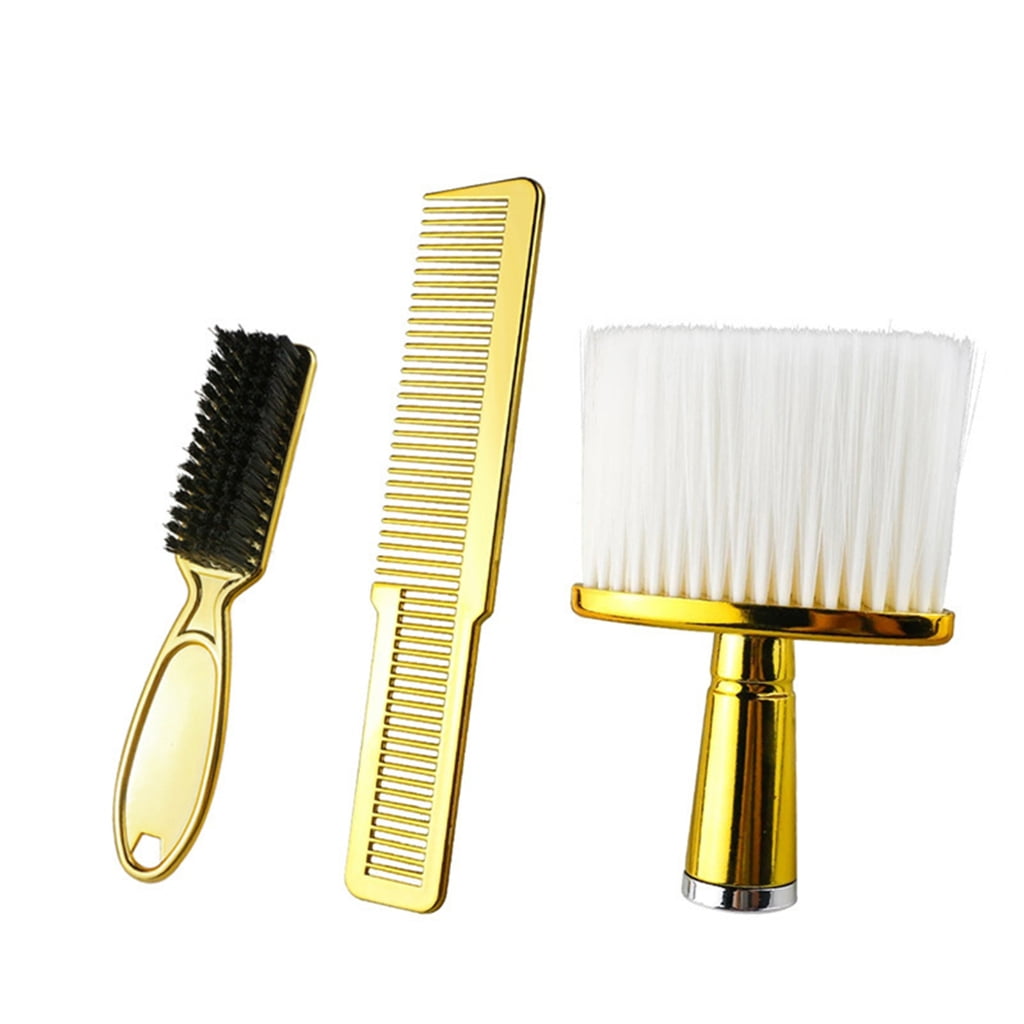 3x/Set Hair Comb Set Hair Brush Barbers Comb Beard Brush Neck Duster ...