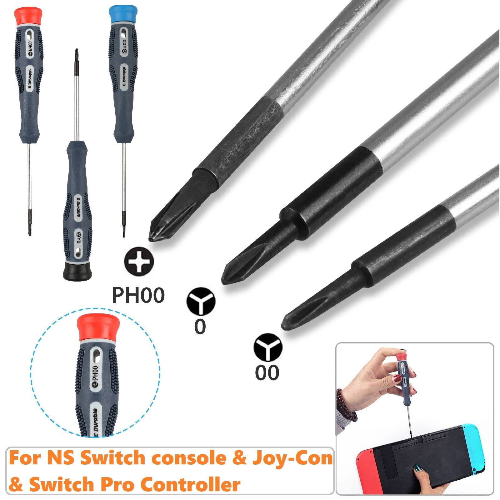 3x Steel Triwing Screwdriver Repair Tool Kit for Nintendo Switch ...