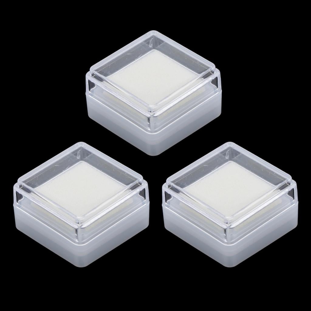 3x White Empty Ink Pads For Stamping DIY Stamp Scrapbook Paper Cards ...