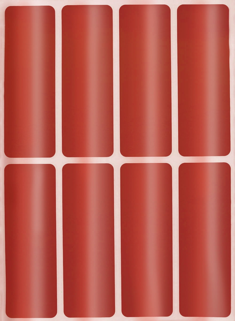 3x1 inch (75mm x 25mm) Metallic Red Gift Labels Sticker for Box, Bag ...