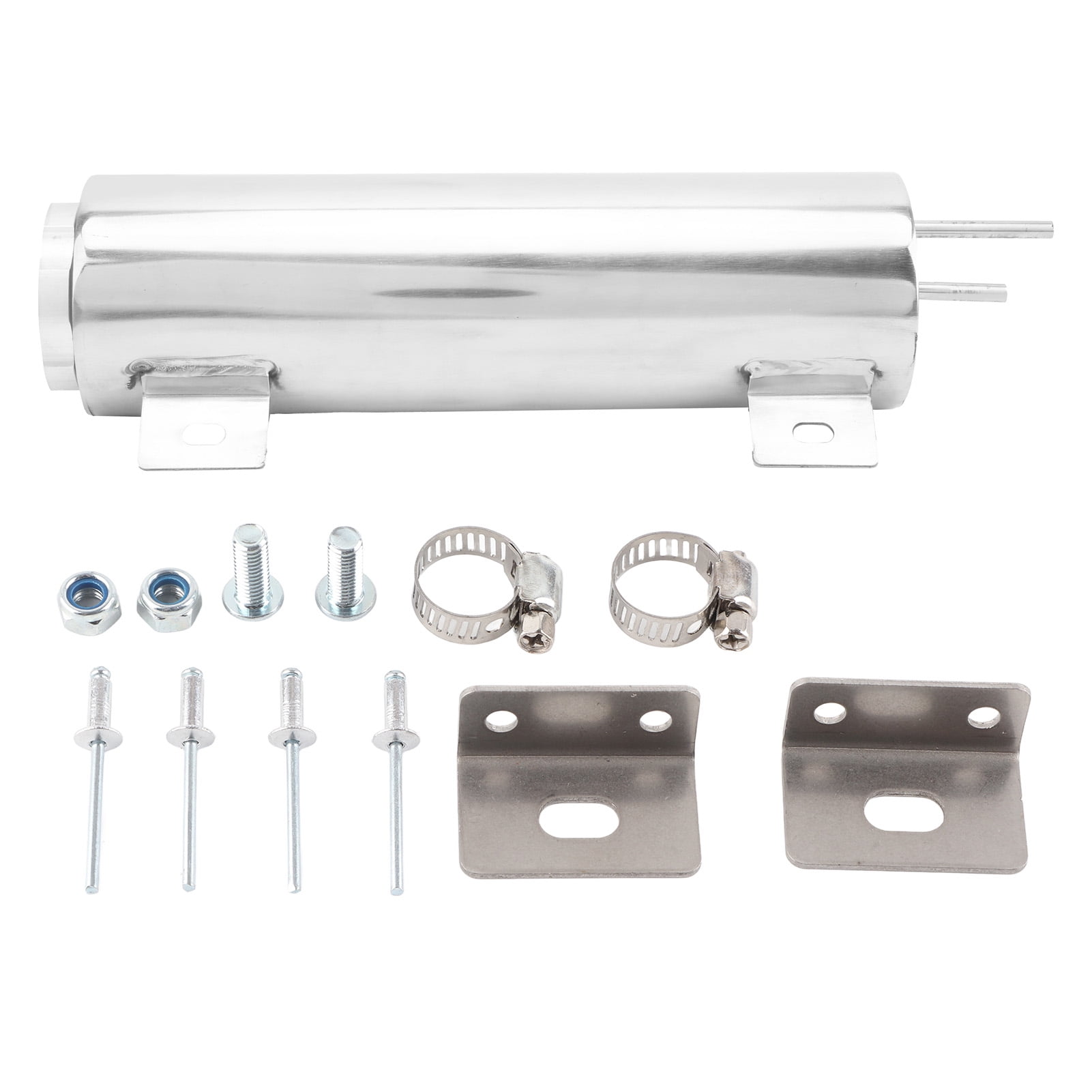 3x10 Polished Stainless Steel Radiator Overflow Tank With Brackets ...