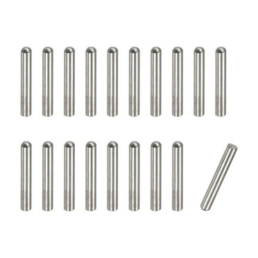 5x8mm 304 Stainless Steel Dowel Pins, 5 Pack Knurled Head Flat End ...