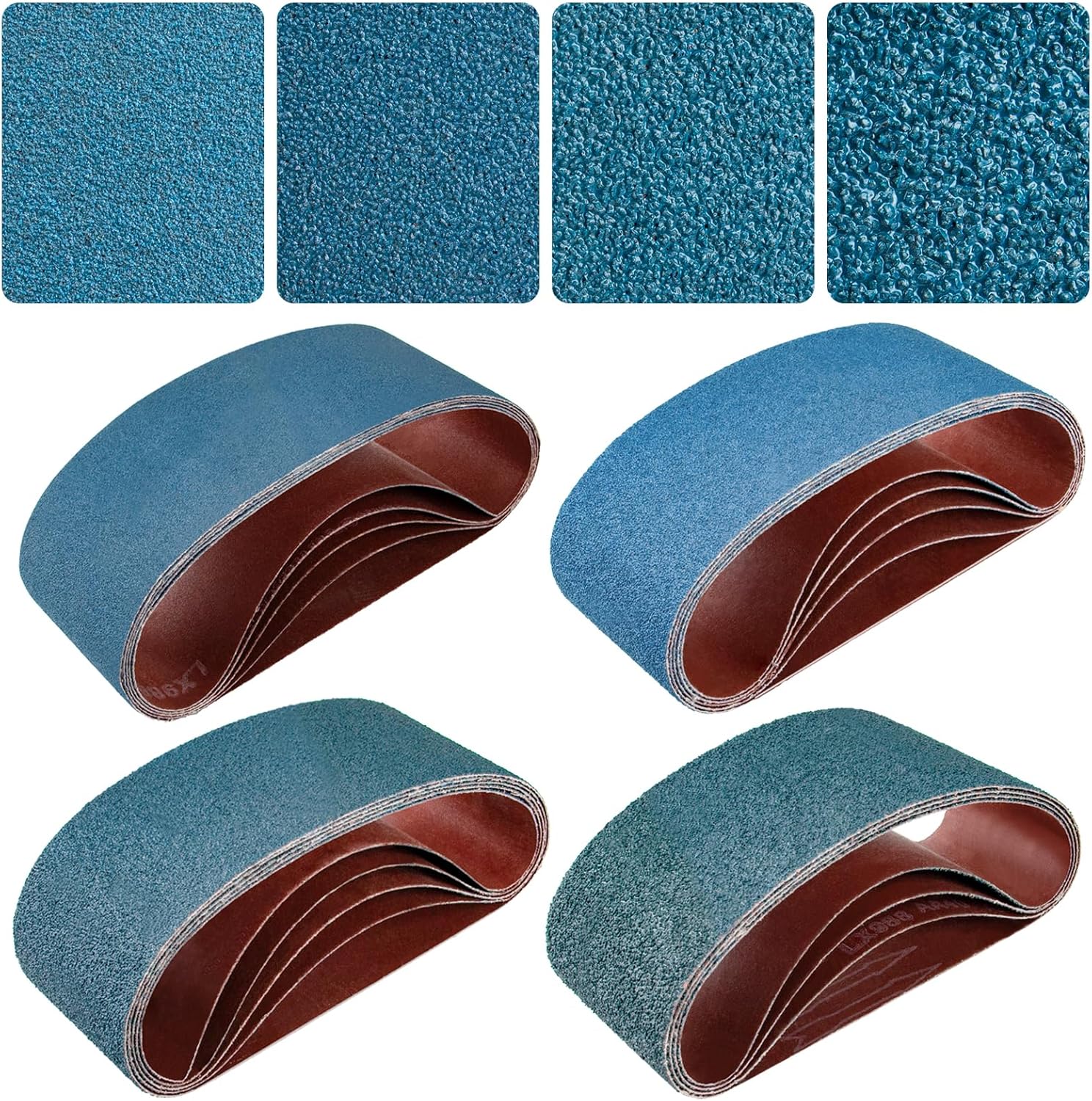 3x18 Inch Belt Sander Sanding Belts Kit 20 Pcs (5 Each of 40/60/80/120 ...