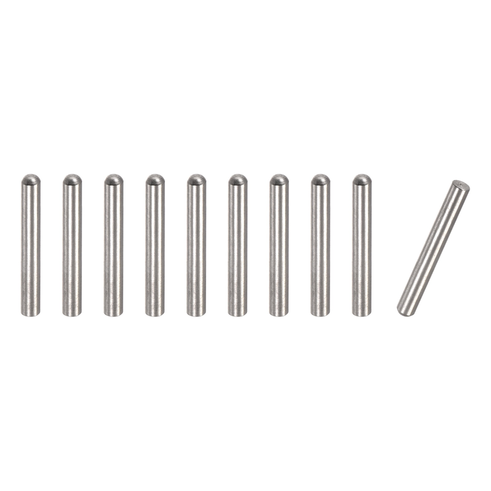 3x20mm Dowel Pins, 10pcs 304 Stainless Steel Round Head Flat Chamfered ...