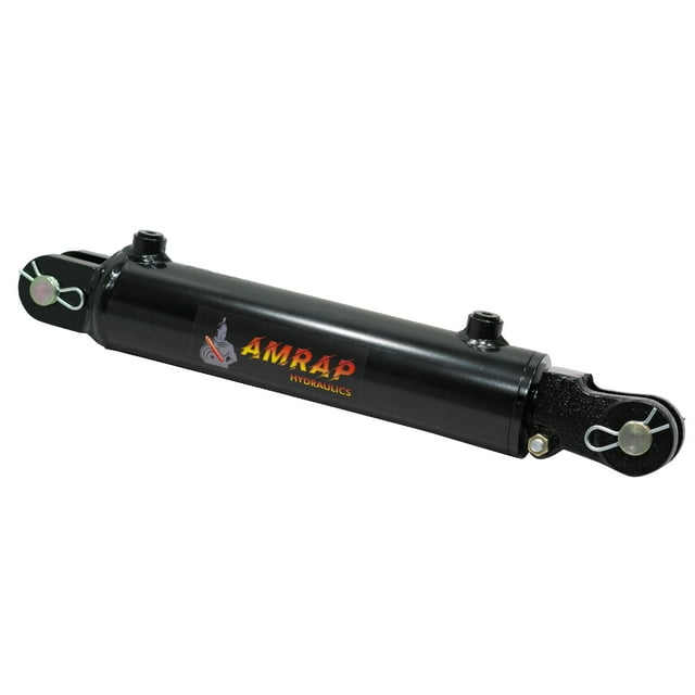 3x24 Hydraulic Cylinder - 3 Bore 24 Stroke Double Acting Clevis End ...