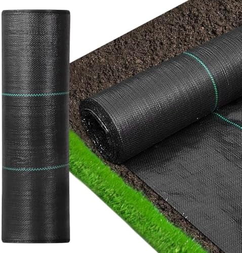 3x250ft Garden Weed Barrier Landscape Fabric, Weed Block Fabric Heavy ...