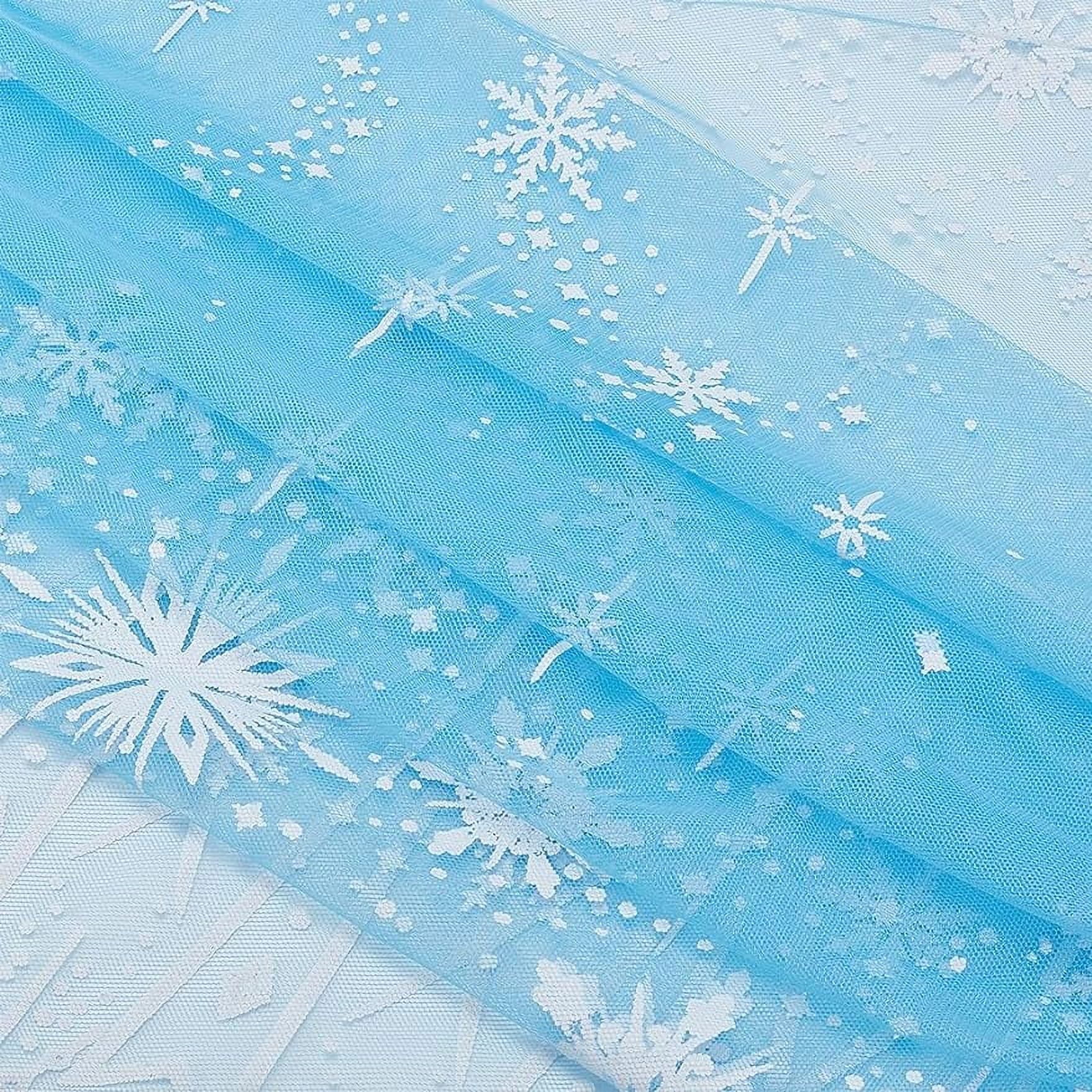 3x3.6 Yard Snowflake Mesh Fabric Classic Style Background Decorative ...