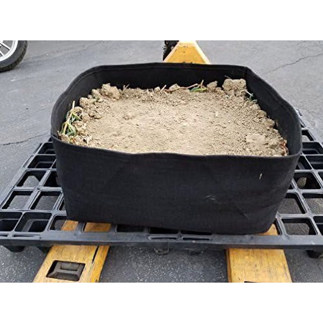 3x3 Aeration Fabric Fabric Grow Bed (Square Raised Garden 67 Gallon 36L ...