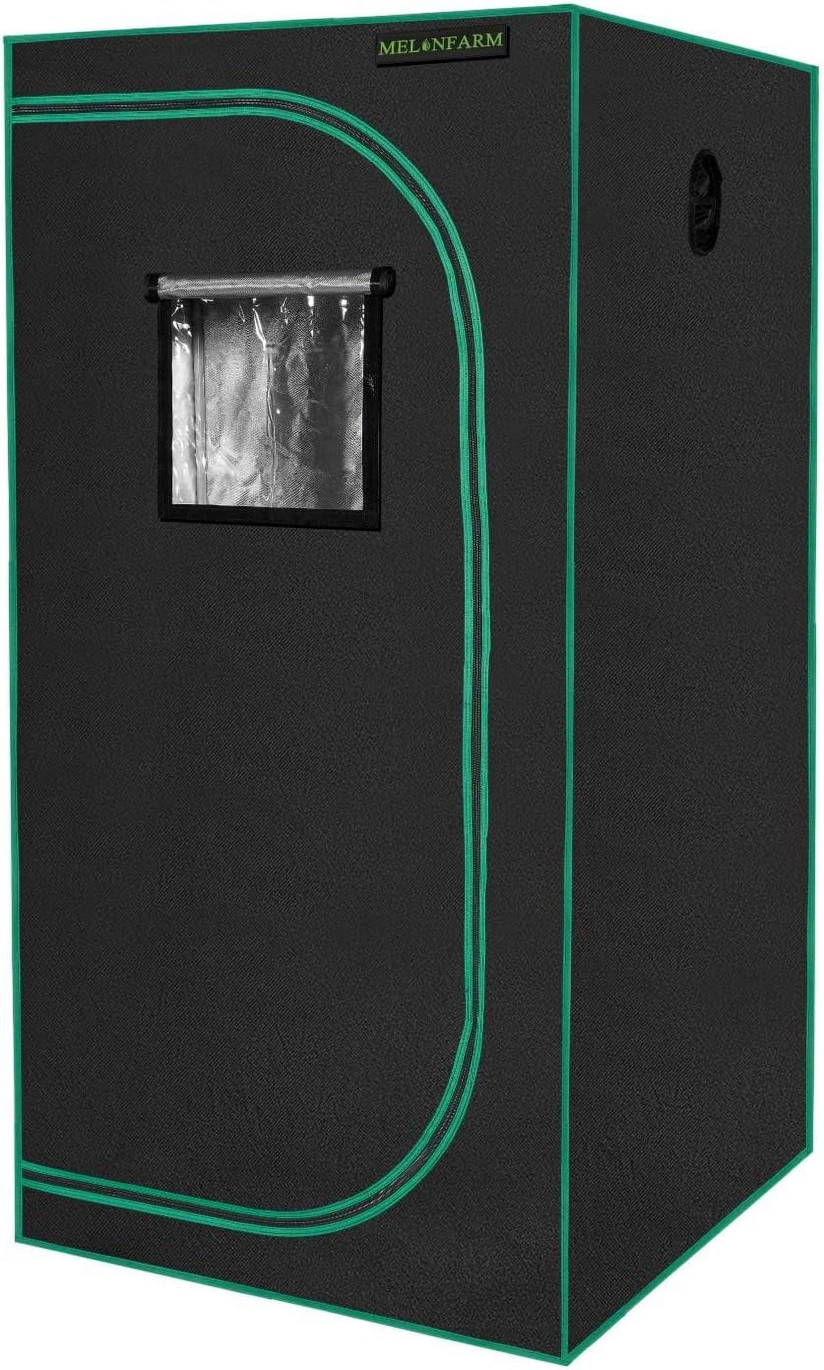 3x3 Grow Tent, 36"x36"x72'' High Reflective 600D Diamond Mylar Canvas ...