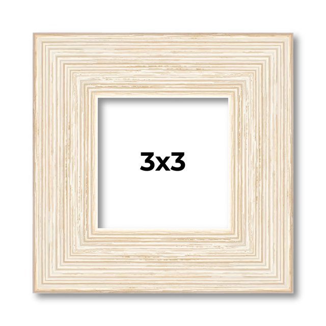 3x3 In Frame White Real Wood Picture Frame Width 1.5 inches | Interior ...