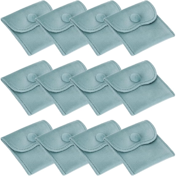 3x3 Inch Velvet Jewelry Pouches, 12 Pcs Packaging Gift Bags with Snap ...