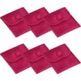 3x3 Inch Velvet Jewelry Pouches, 6 Pcs Packaging Gift Bags with Snap ...