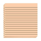 3x3 Sticky Notes with Lines – Vintage Colors, Large Square Self ...