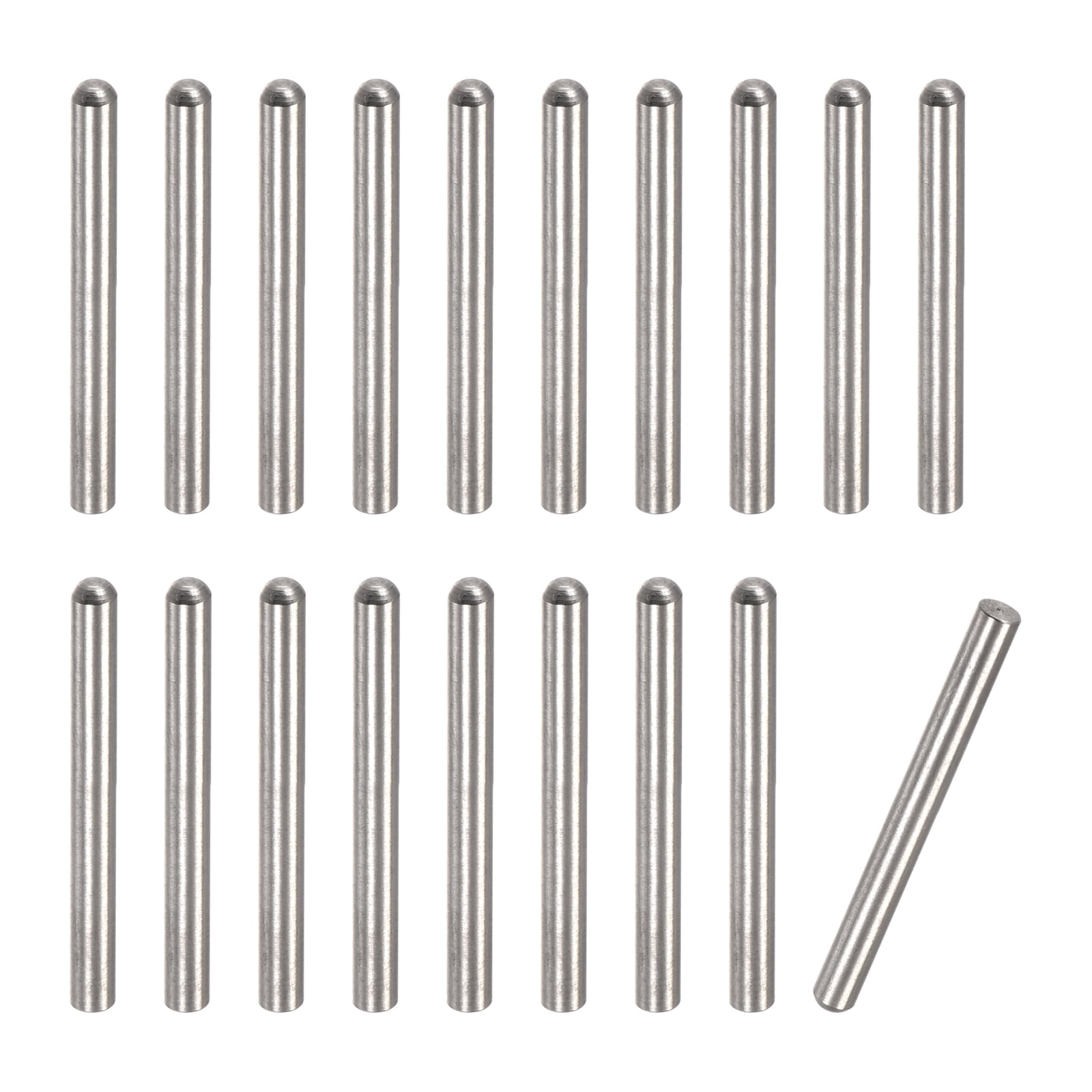 3x30mm Dowel Pins, 50pcs 304 Stainless Steel Round Head Flat Chamfered ...