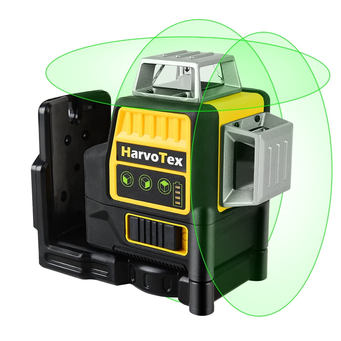 3x360° Self-Leveling 3D Green Cross 12-Line Laser Level with ...