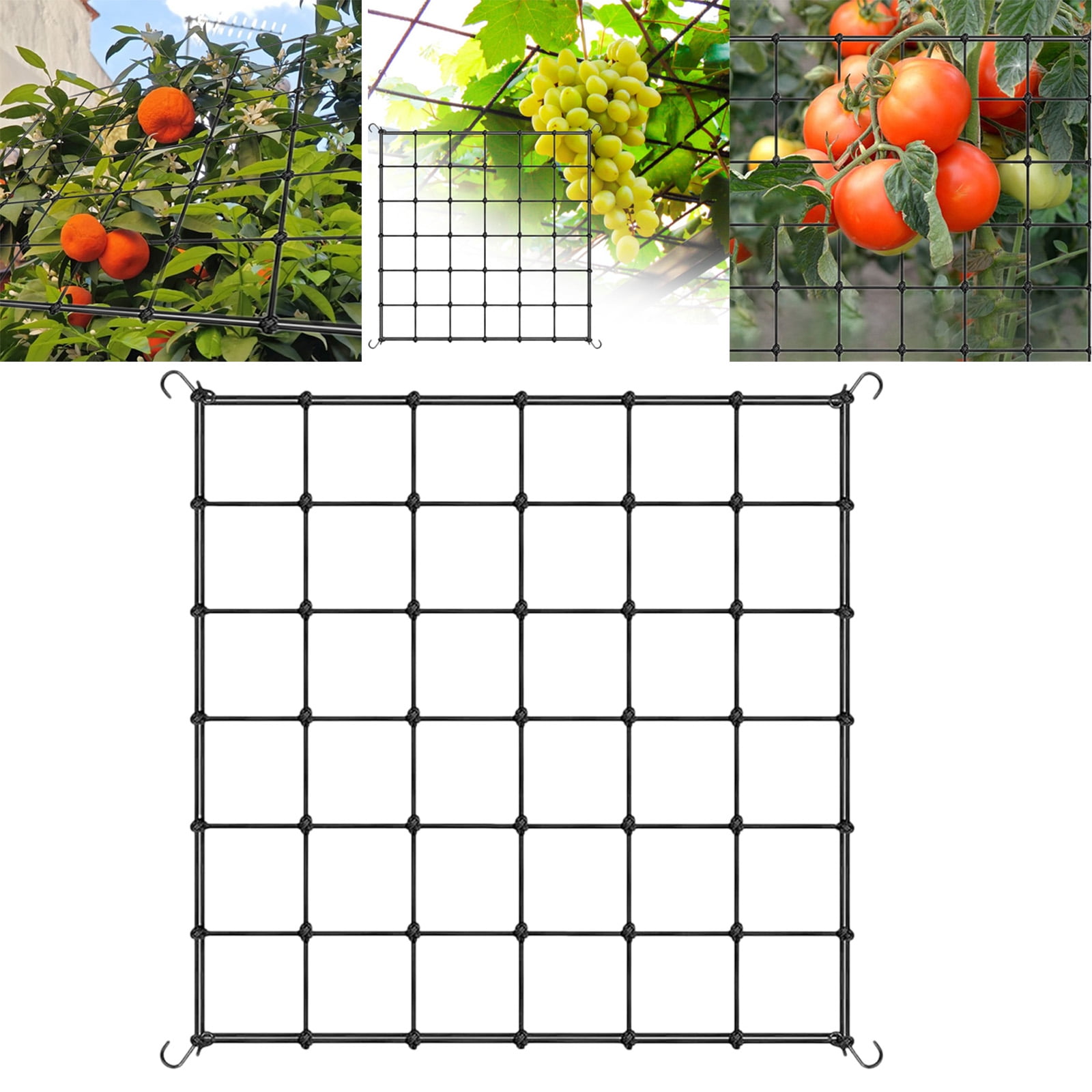 3x3FT Elastic Trellis Netting, Heavy-Duty Net with Hooks, Flexible ...
