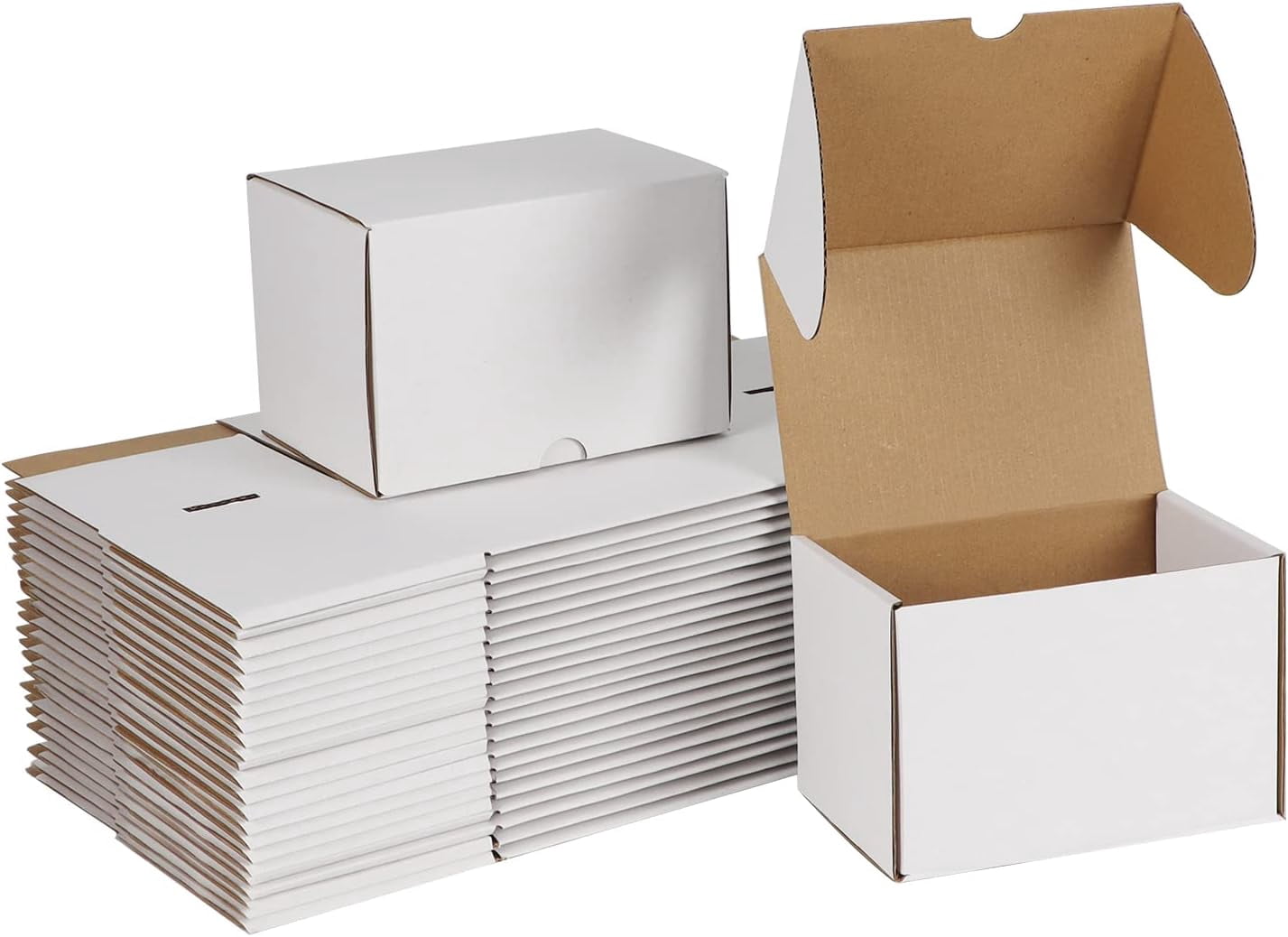 3x3x3 Inch Shipping Boxes Set of 50 - Corrugated Cardboard Mailer Boxes ...