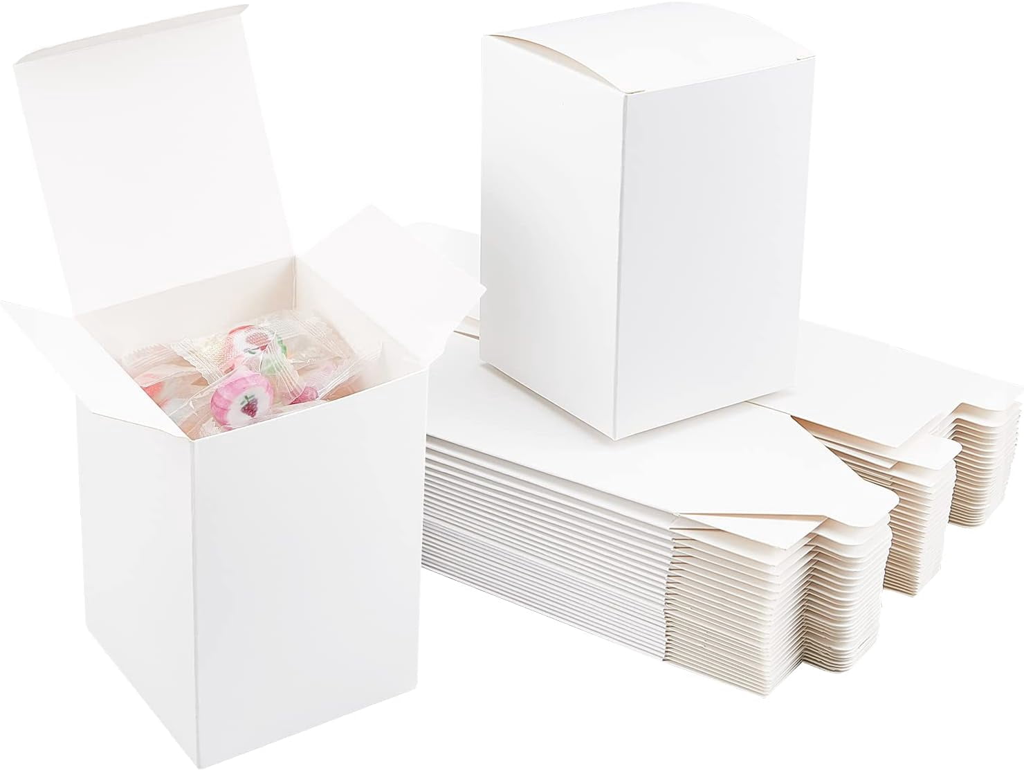 3x3x4.7 Gift Boxes 30pcs Paper Cube Boxes with Lids Paper Present ...