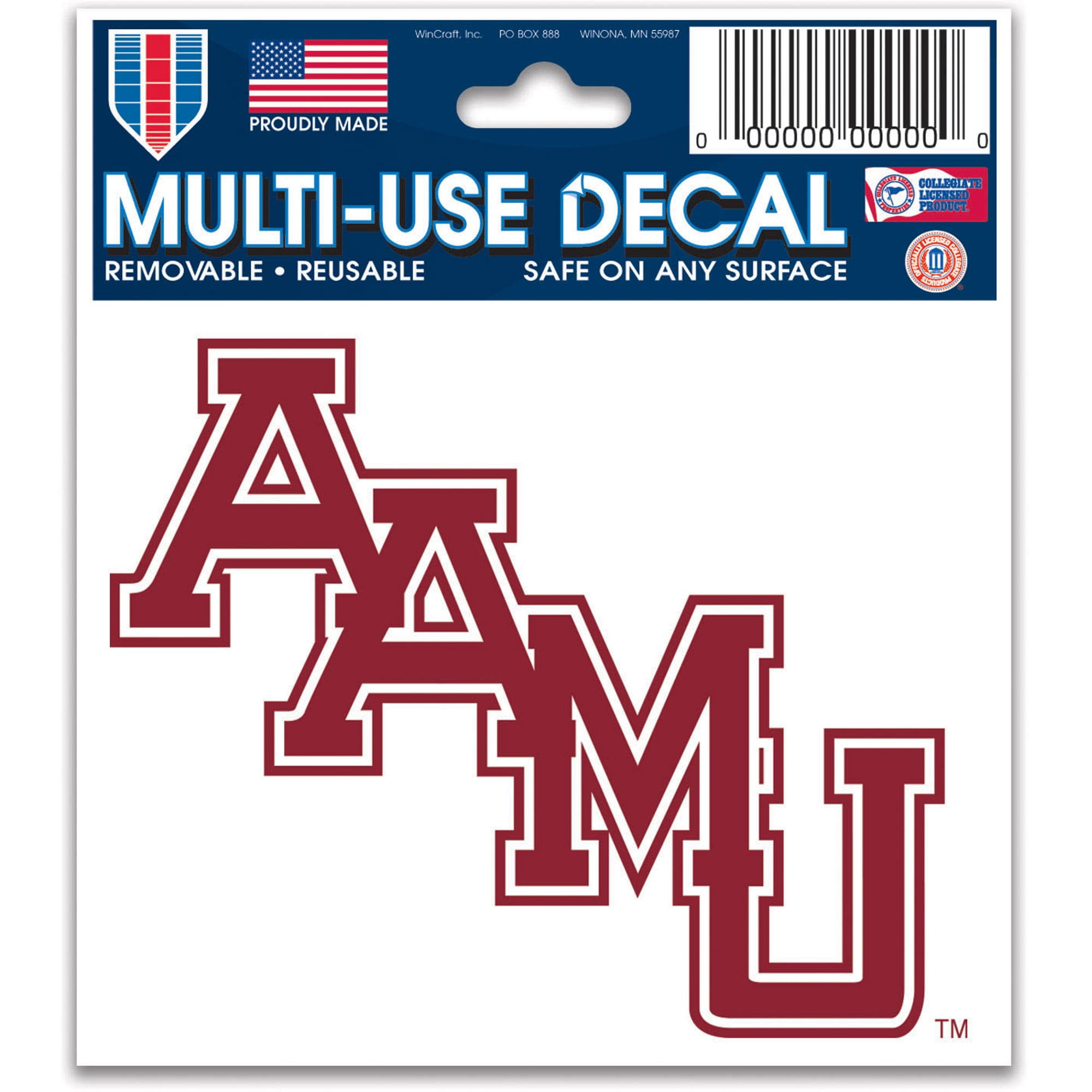 3x4 Alt Logo Decal Alabama A&m - Walmart.com