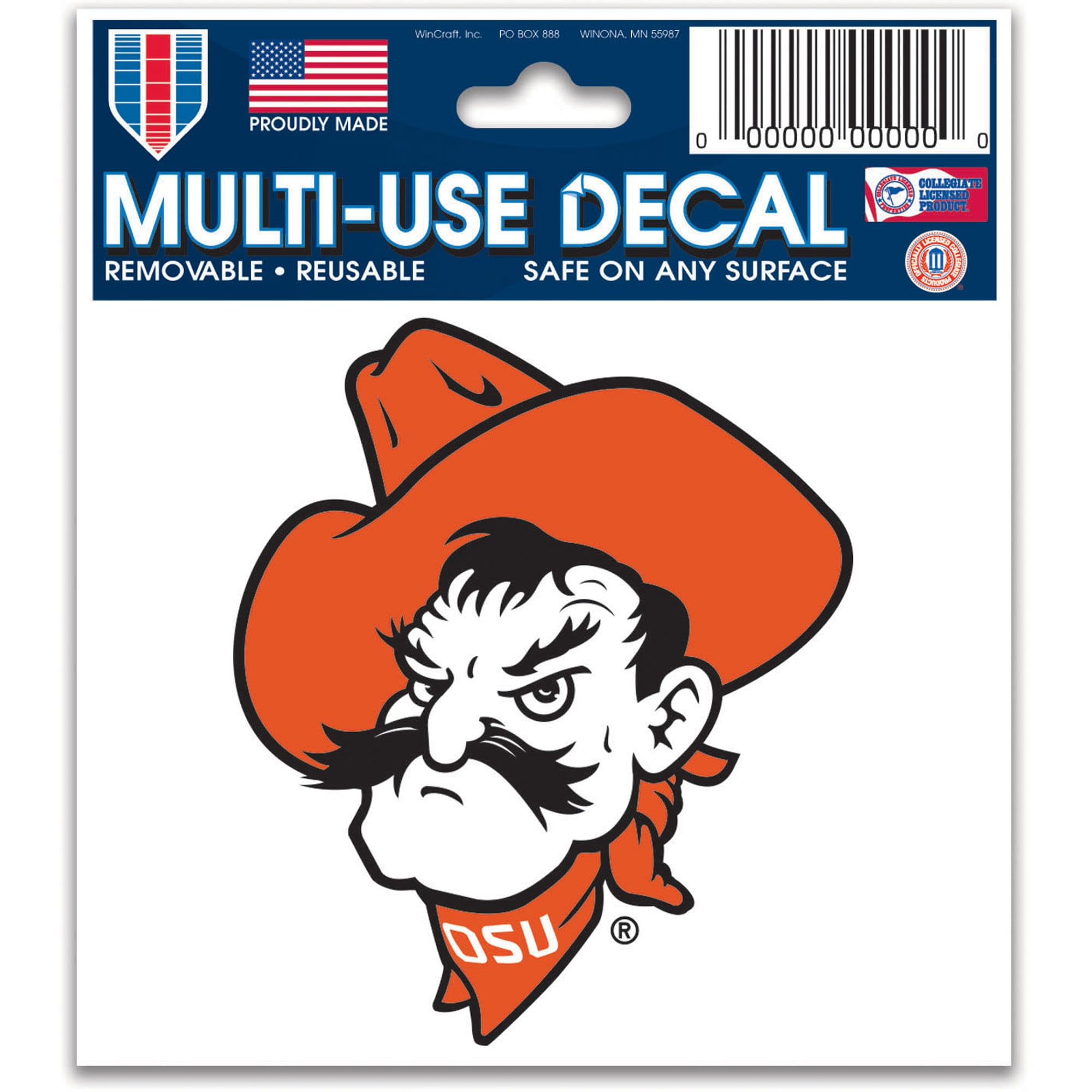 3x4 Alt Logo Decal Oklahoma State - Walmart.com