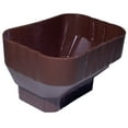 3x4 Downspout to Downspout Reducer to 2x3 - Brown - Walmart.com