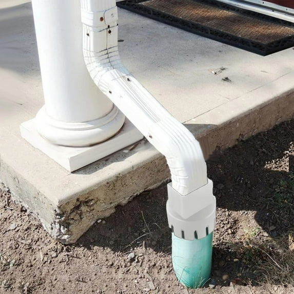 3x4 Inch PVC Square Rain Gutter Downspout Adapter For Outdoor Drain ...