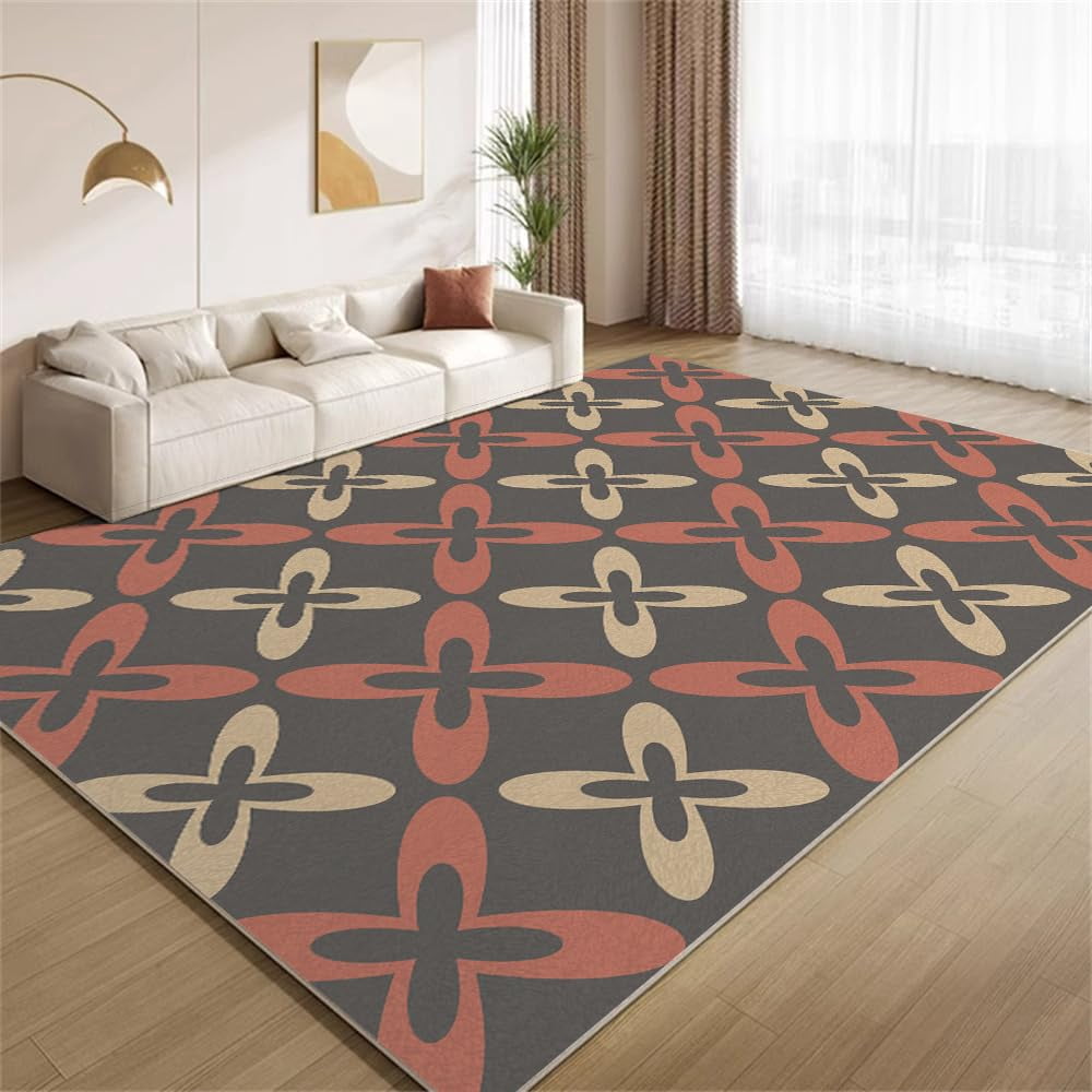 3x4ft Colorful Geometric Pattern Design Area Rug, Modern Aesthetic ...