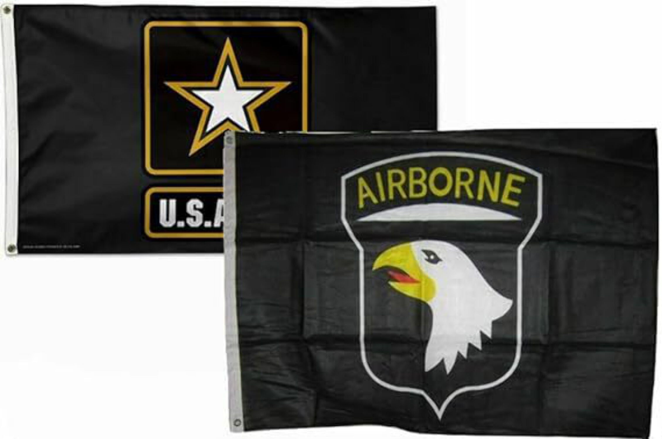 3x5 3'x5' Wholesale Combo Set Army Star Airborne 101st Black Flags Flag ...