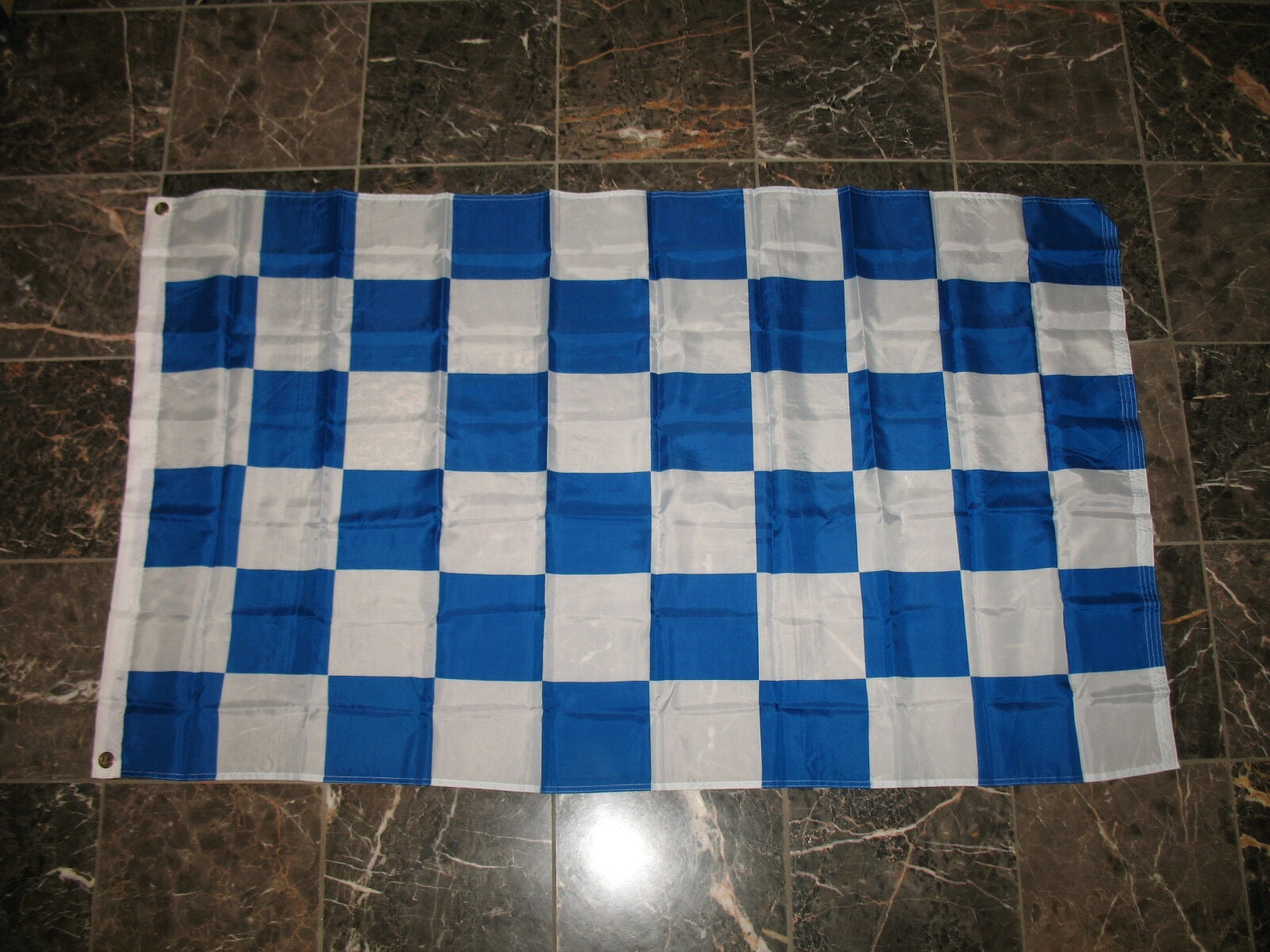 3x5 Advertising Checkered Checker Blue White flag 3'x5' House banner ...