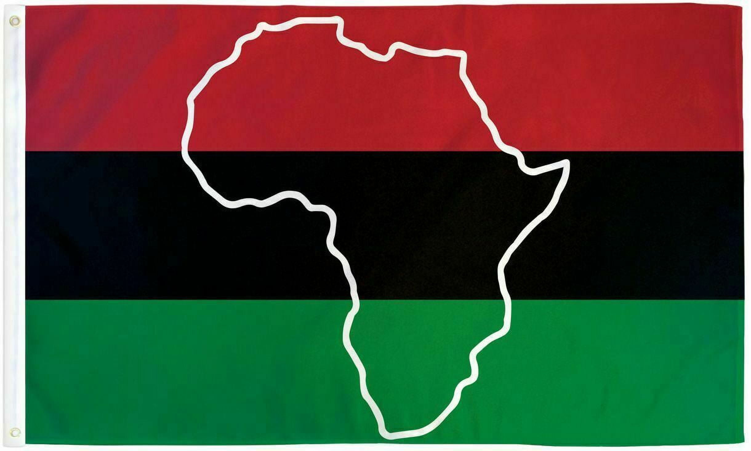 3x5 African Africa American Flag Afro Map Black Panther Flag 3'x5 ...