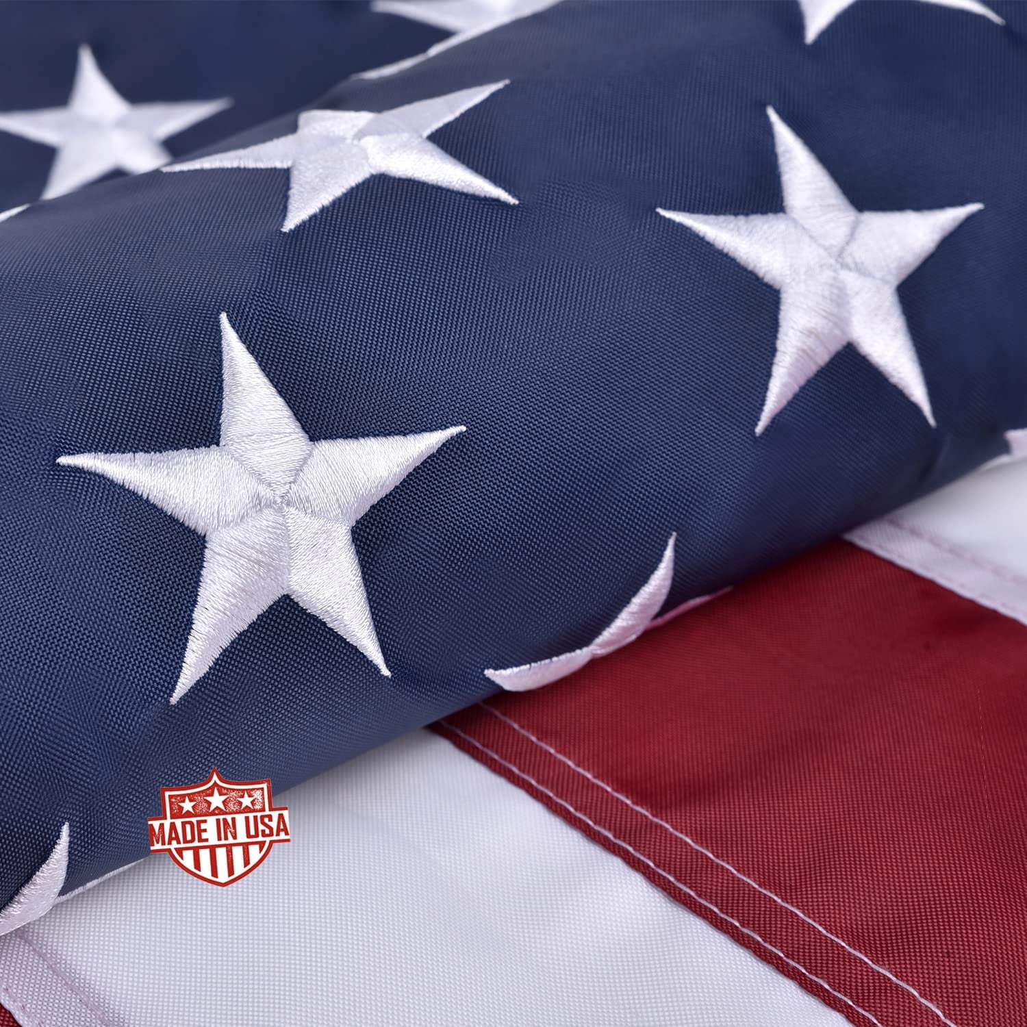 3x5 Heavy Duty American Flag, Made in USA, Embroidered Stars, Sewn ...